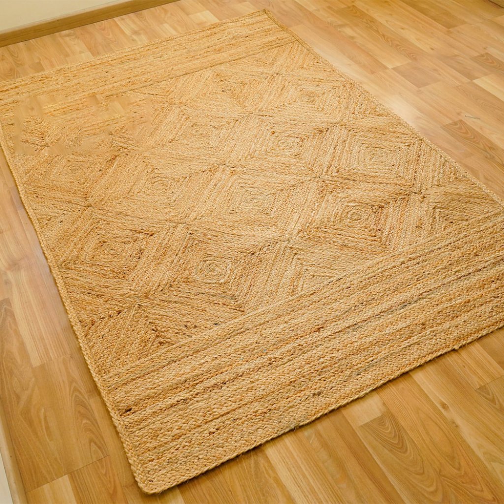 Natural Hand Braided Jute Rug
