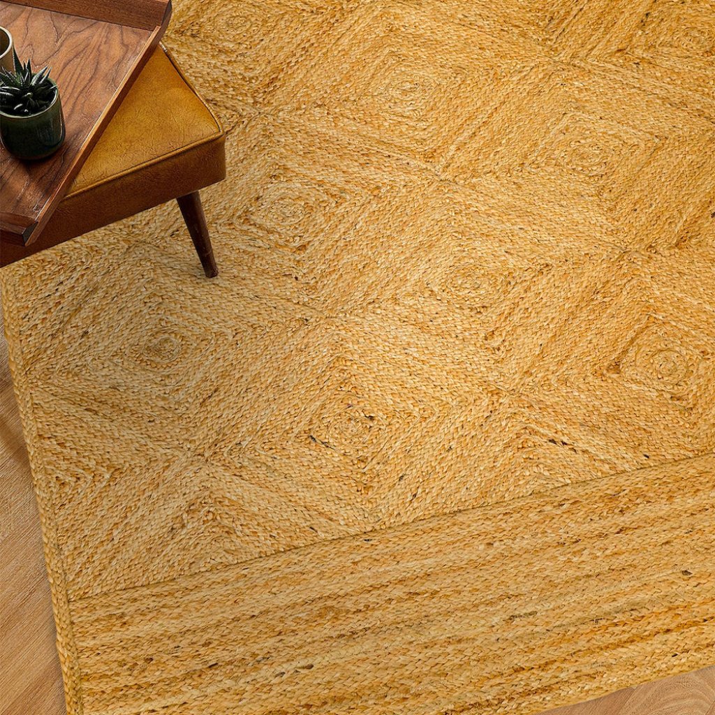 Natural Hand Braided Jute Rug
